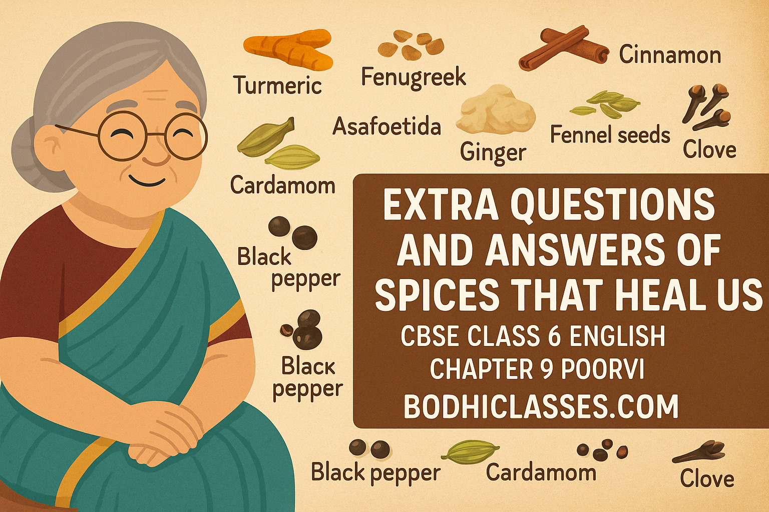 Extra Questions And Answers of Spices That Heal Us of CBSE Class 6 ...